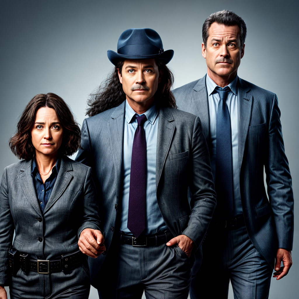Middle Aged male and Female Detective