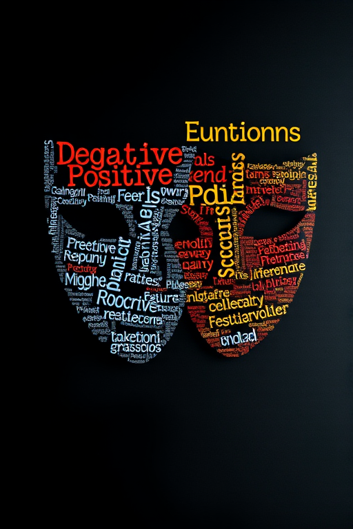 Exploring the Duality of Emotions Through Word Art: Positive and Negative
