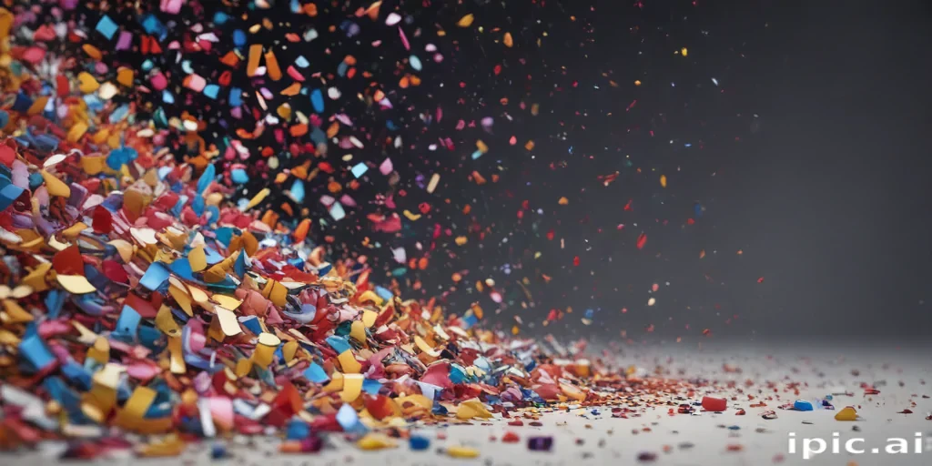Colorful Confetti Cascade Creating a Vibrant and Joyful Atmosphere of Celebration