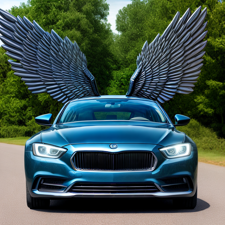 car with wings