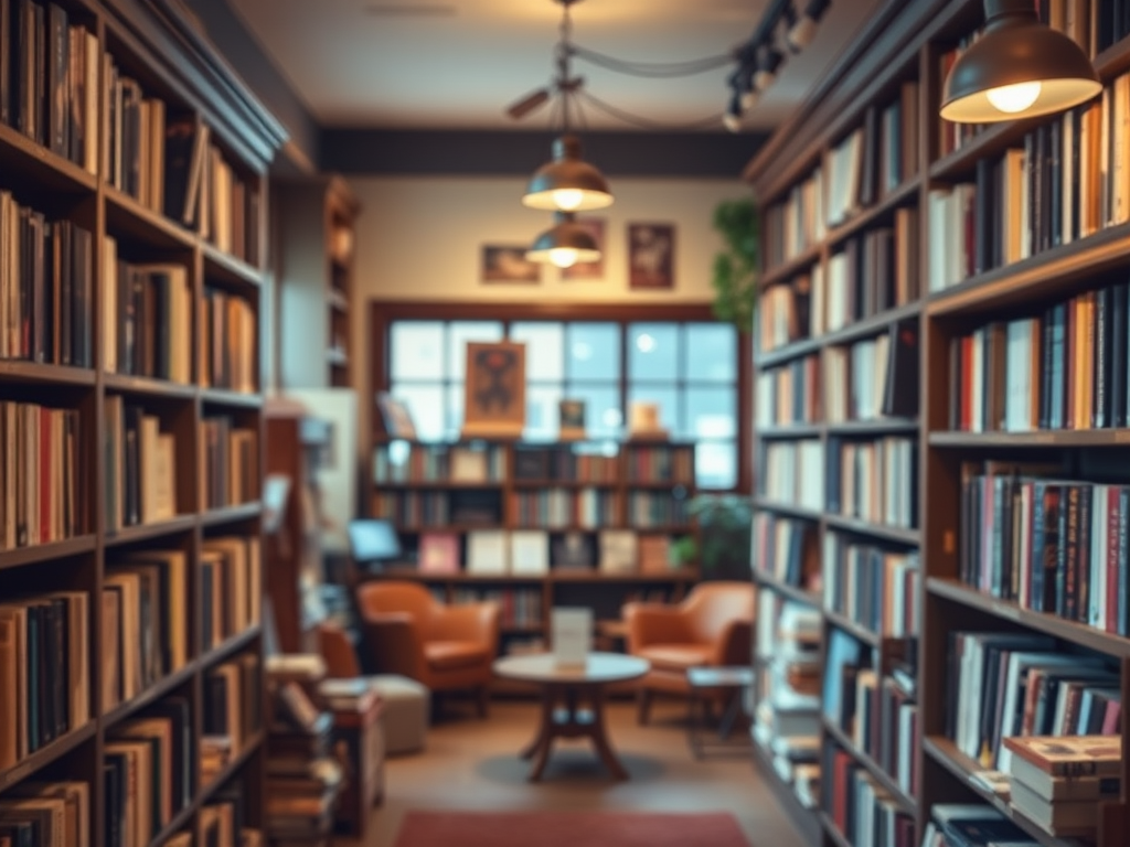 A Cozy Library Space Filled with Books and Comfortable Reading Chairs