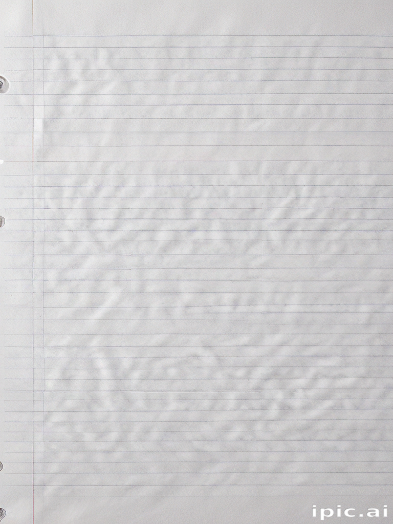 Blank Lined Paper Waiting for Creative Thoughts and Ideas to Flow