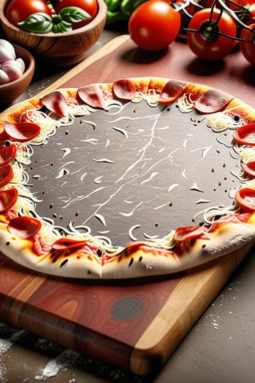 A Deliciously Unfinished Pepperoni Pizza Ready for Toppings and Baking.