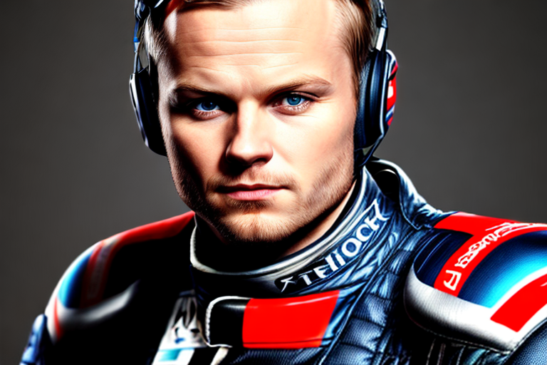 realistic vallteri bottas f1 driver portrait caricature grey background ...