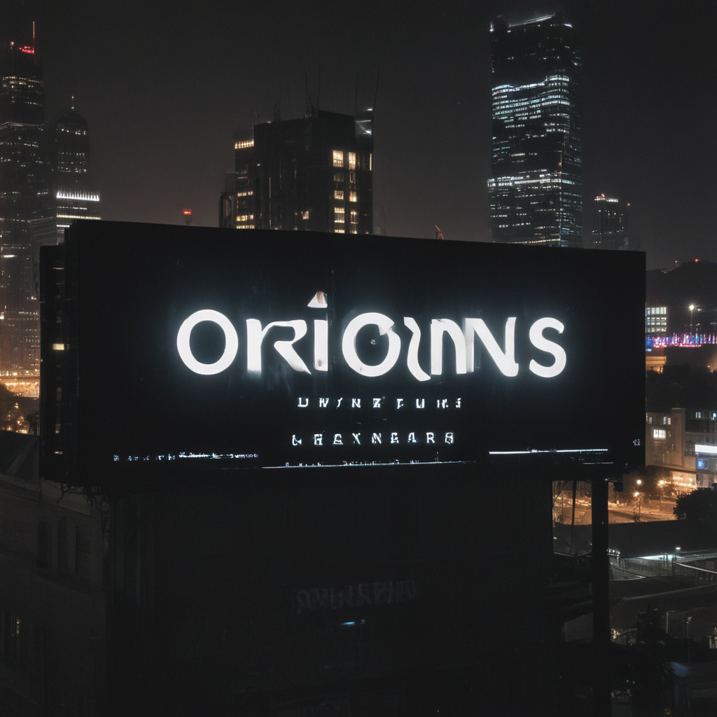 An ominous logo glowing in the dark that with a title that reads ...