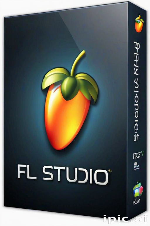 FL Studio Software Box Featuring Iconic Fruity Loops Logo Design