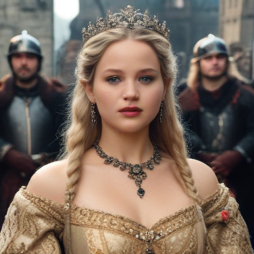 jennifer lawrence as a medieval princess