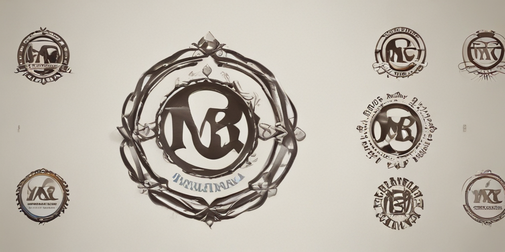 Intricate Logo Designs Displaying Artistic Variations of the NBR Brand