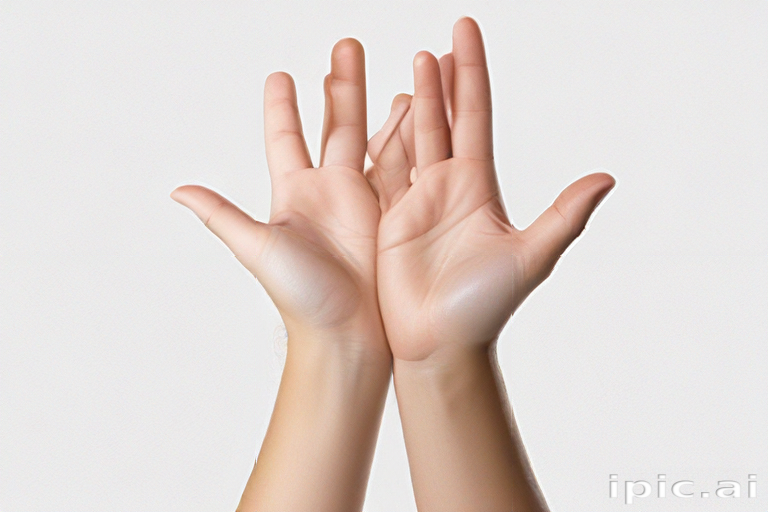 Two Hands Reaching Upward in a Gesture of Connection and Hope