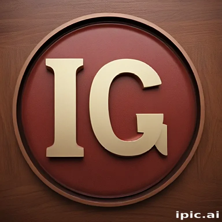 Stylized Logo Featuring the Letters 'IG' on a Textured Background