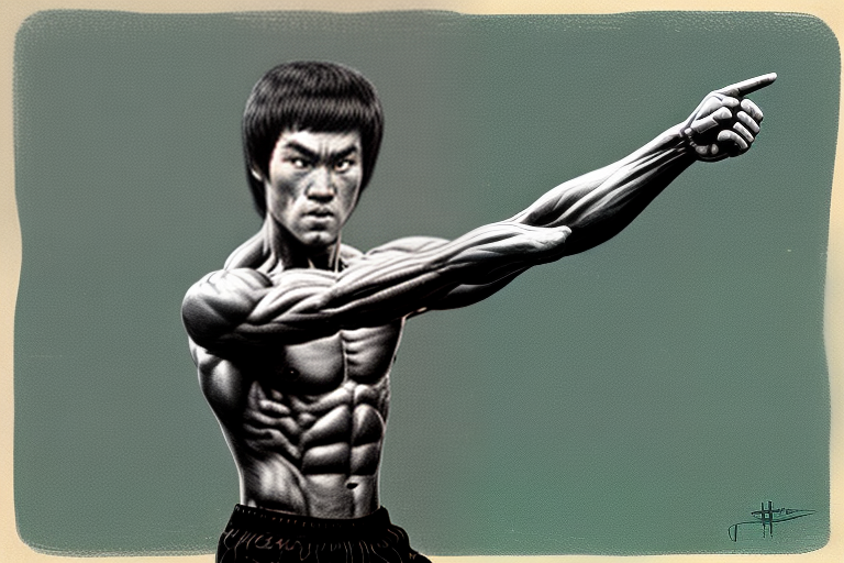Bruce Lee is angry