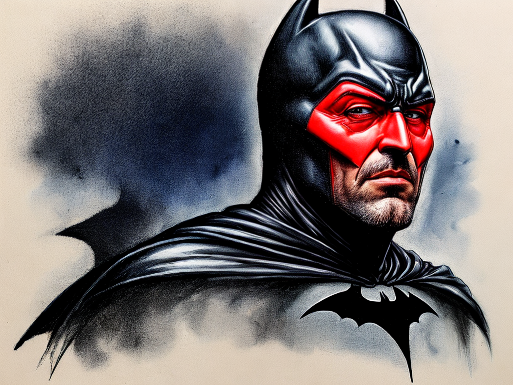 batman self gangsta smoking realistic