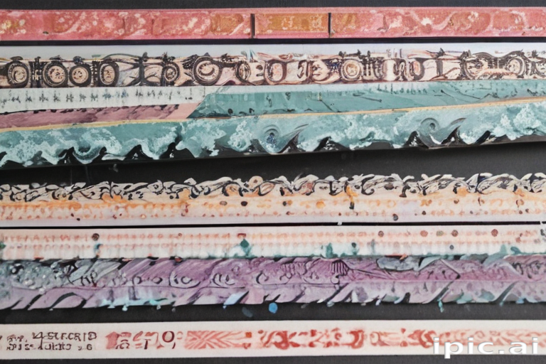 Colorful Decorative Borders Featuring Intricate Patterns and Unique Designs