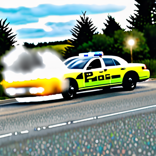 police car drifting