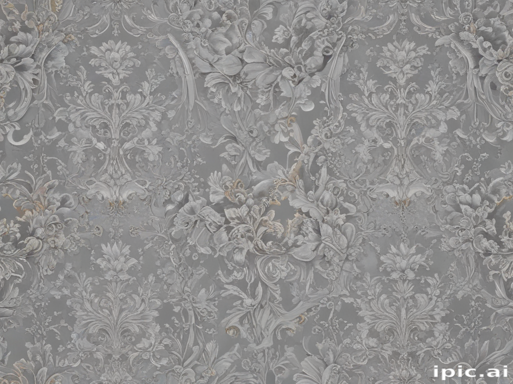 Elegant Floral Pattern in Soft Gray Tones for Home Decor Inspiration