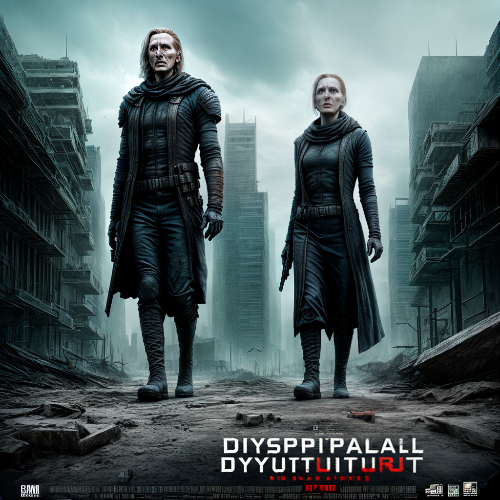 dystopian future art movie poster