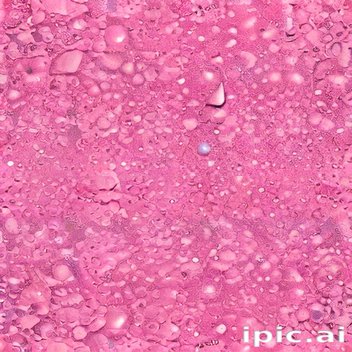 Close-Up View of Colorful Pink Surface with Bubbles and Textures