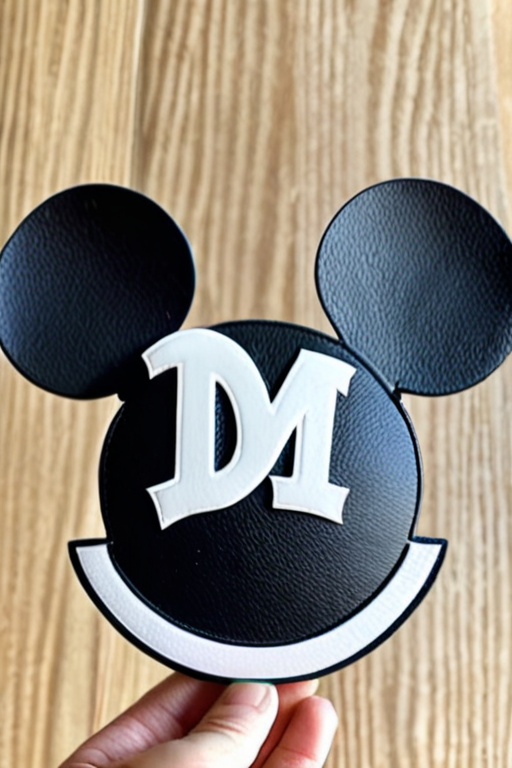 mikey mouse ears with letter DM together official LOGO name disney mouzart