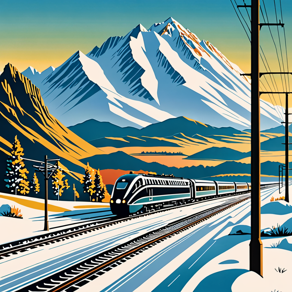 Art deco streamline railway modern high speed train corporation poster ...