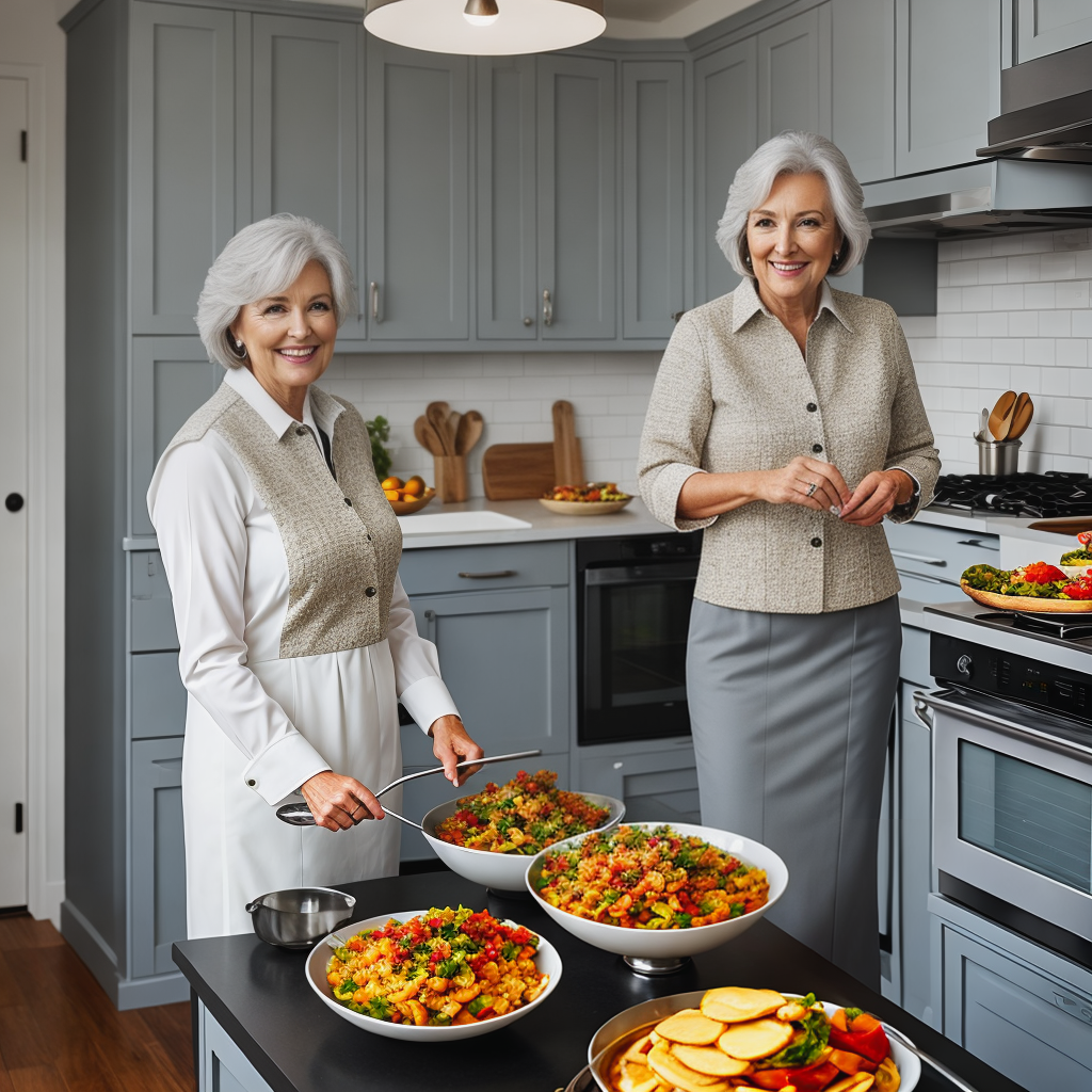 older irish woman in the kitchen