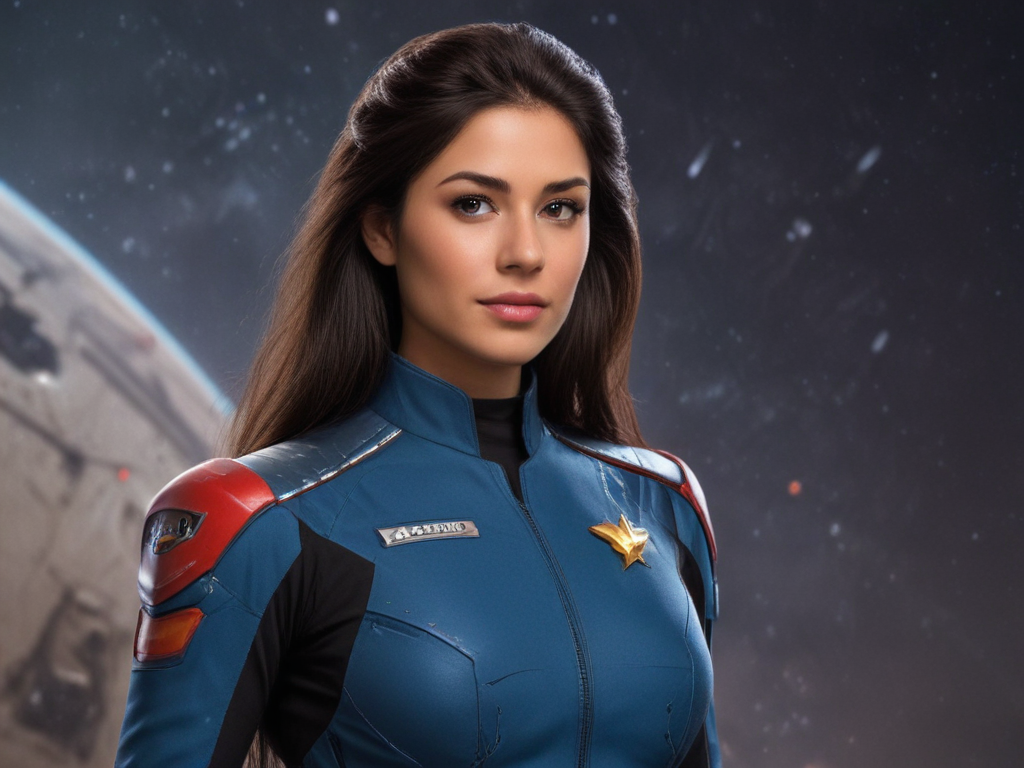 Elena Vela, captain of the starship Miranda