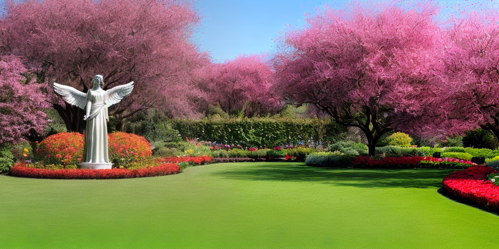angel in garden