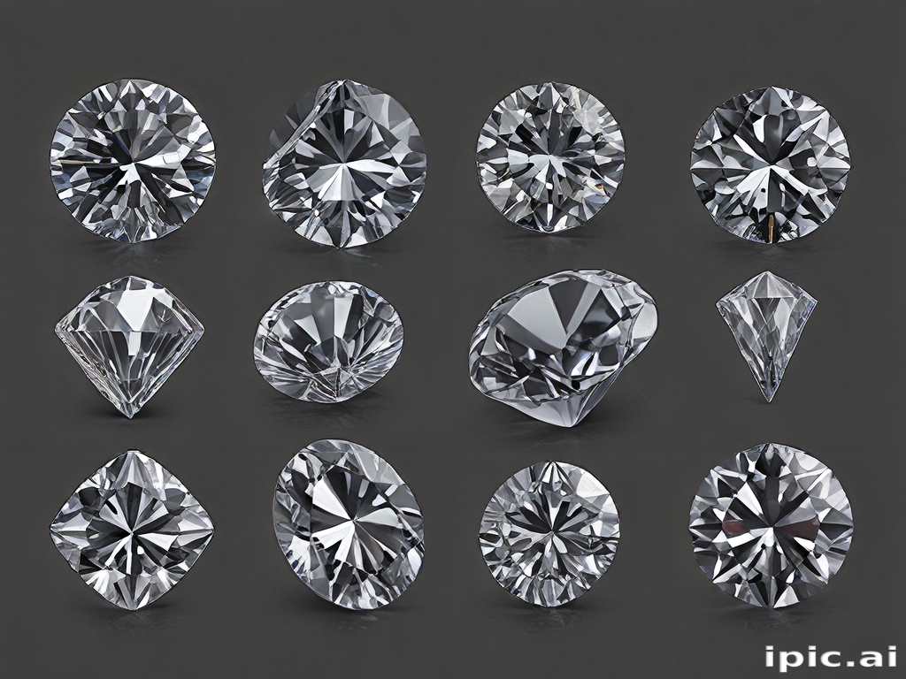 A Stunning Collection of Various Sparkling Diamond Cuts and Shapes ...