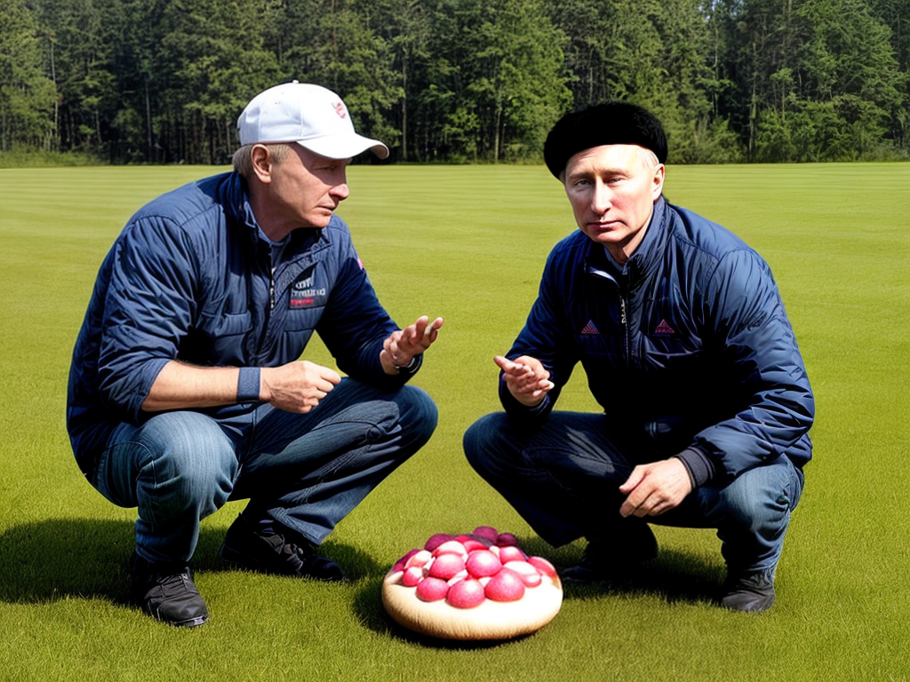 Putin eats mushrooms