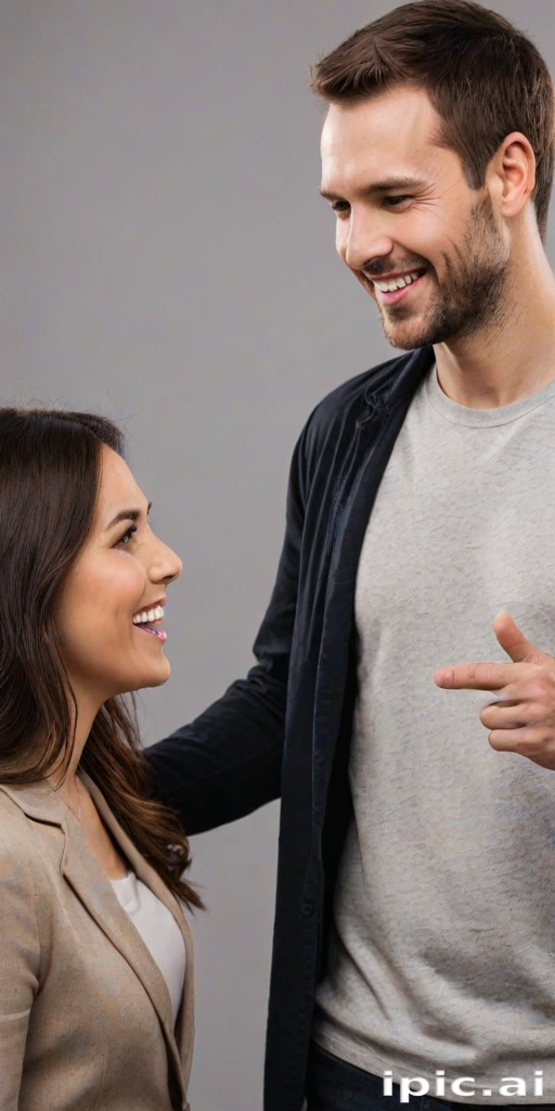 A Joyful Conversation Between Two Friends Sharing Laughter and Smiles ...