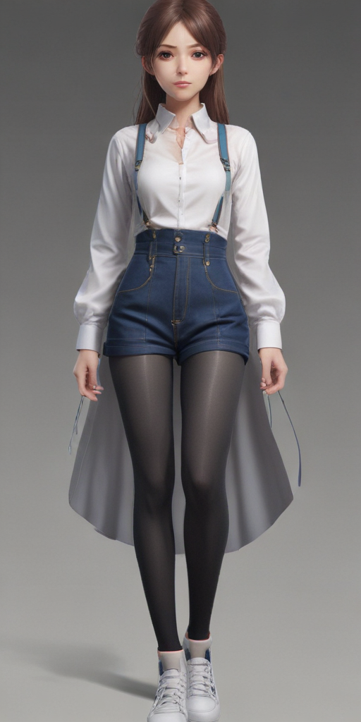 anime woman full body