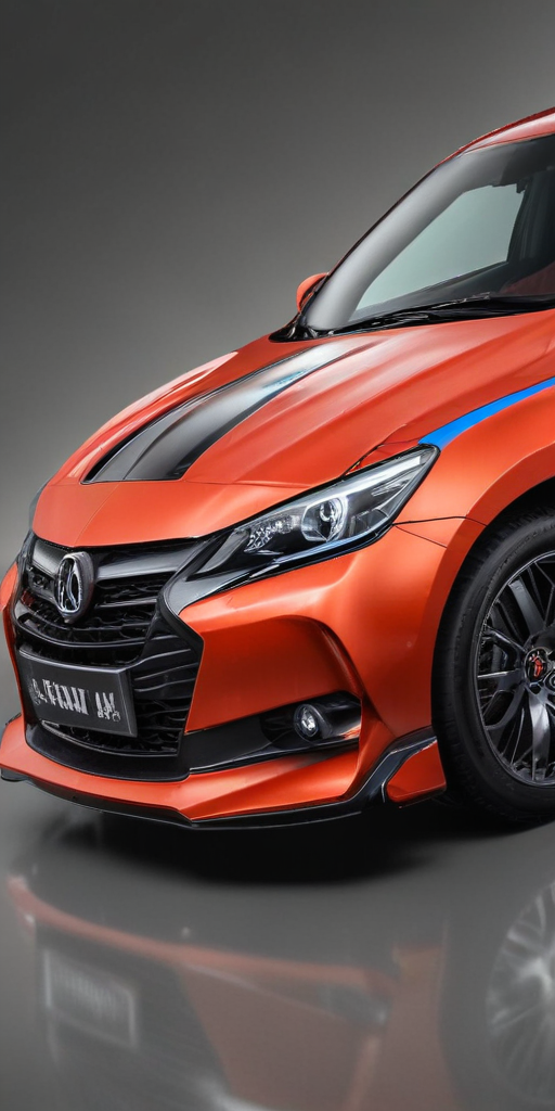Stunning Orange Sport Car with Sleek Design and Bold Features