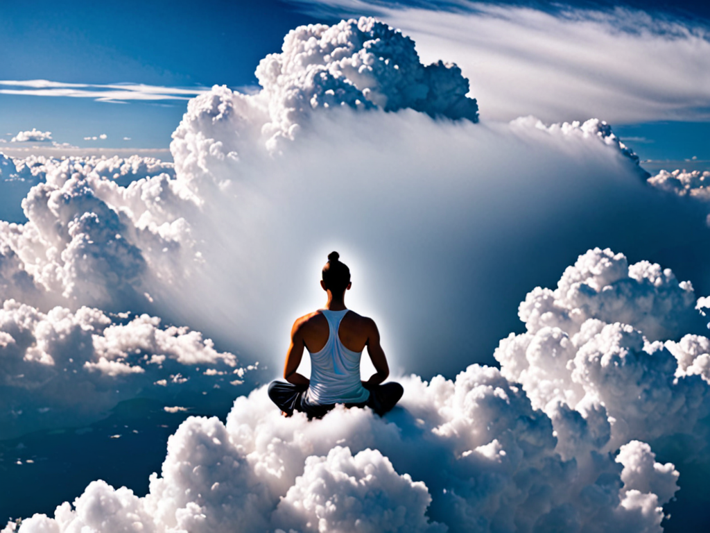 Meditation on a cloud