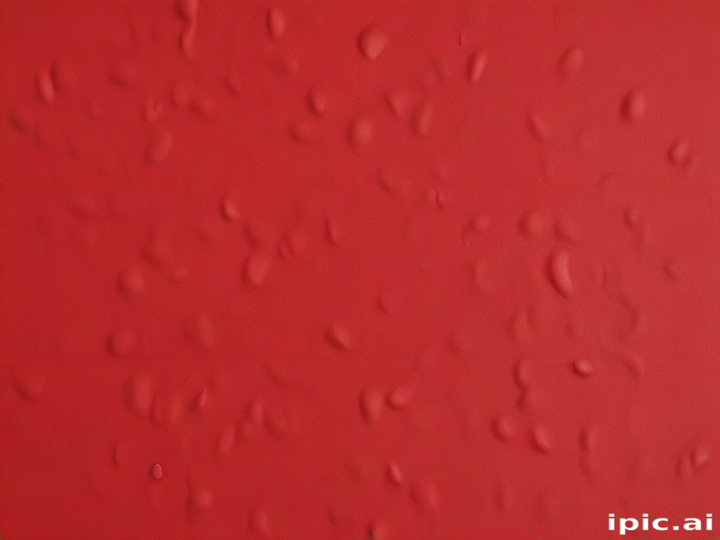 Textured Red Surface with Raindrop-Like Patterns Creating a Unique ...