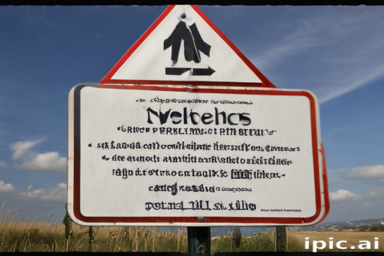 Warning Sign Indicating Restricted Access to Sensitive Environmental ...