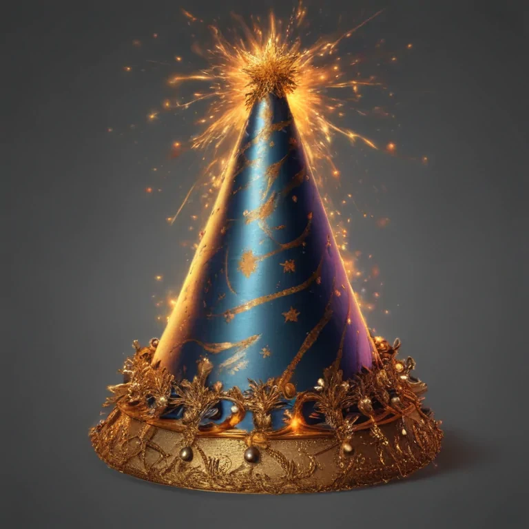 A Festive Party Hat Sparkling with Joy and Celebration for Everyone.