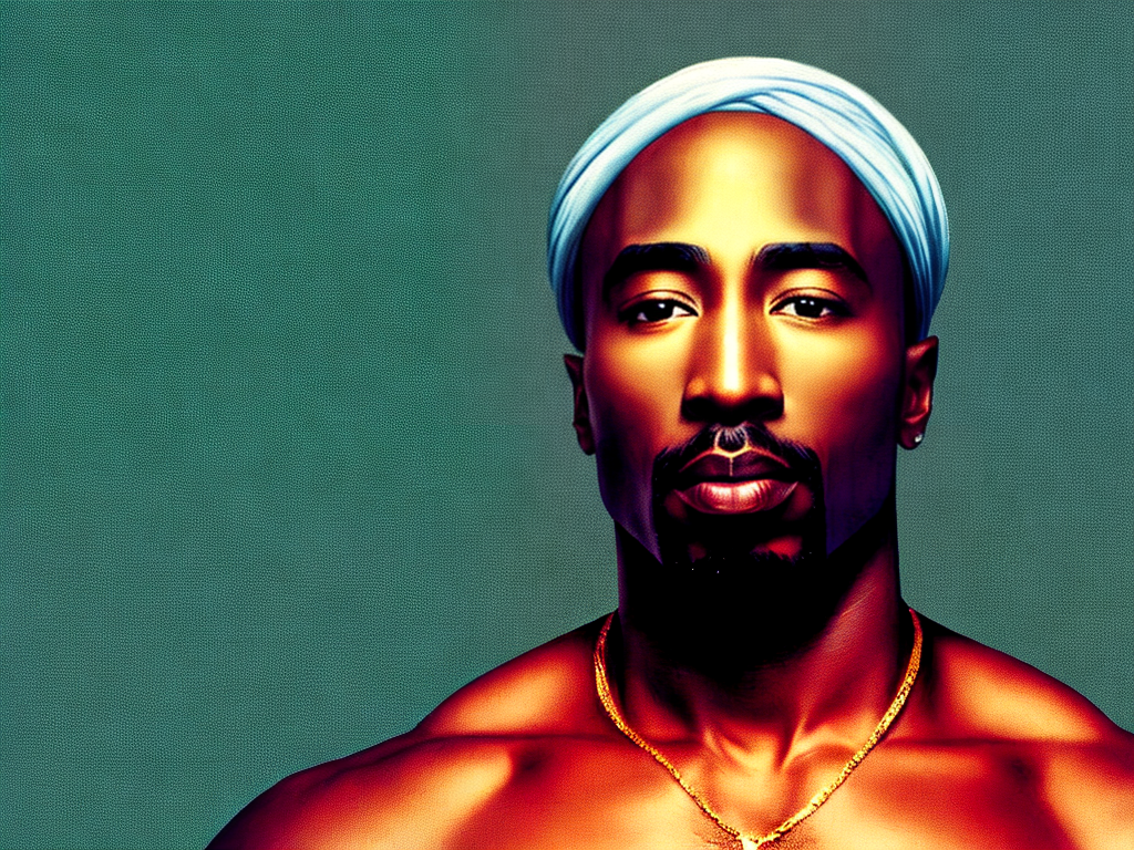 tUPAC WITH A BEARD
