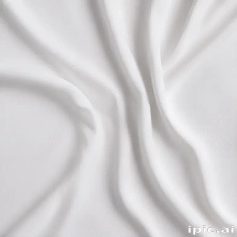 Soft and Flowing White Fabric with Elegant Drapes and Subtle Texture