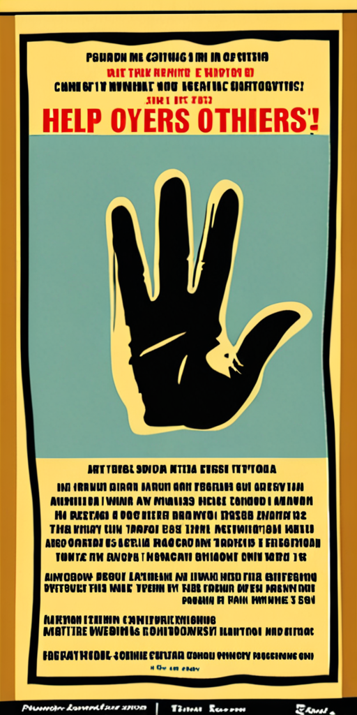 A flyer entitled “Help Others”