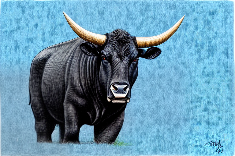 blue movie angry bull character