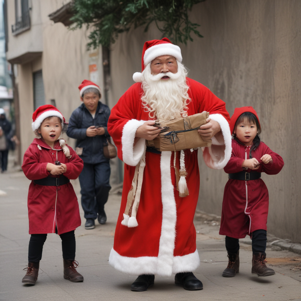 Chinese santa kidnapping kids