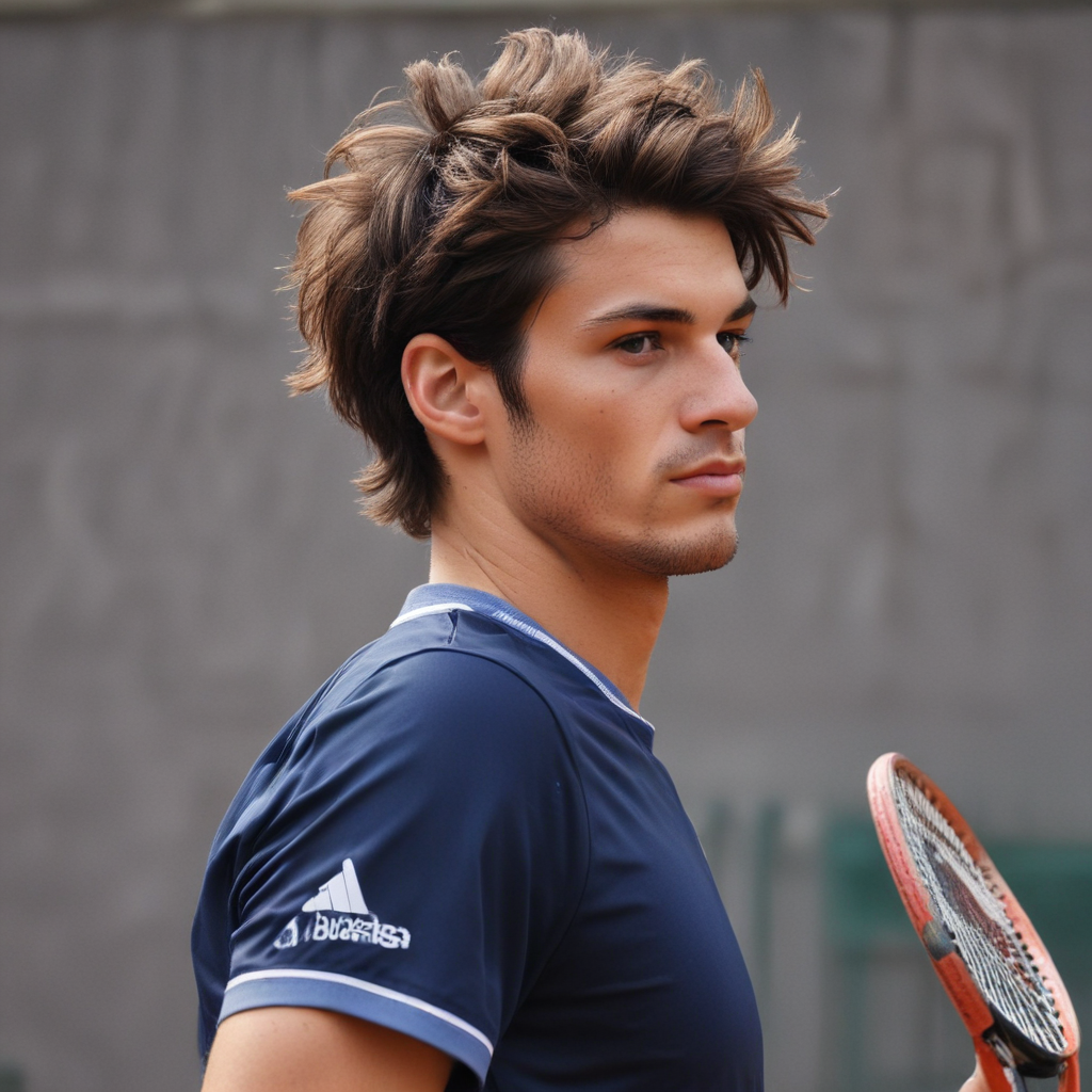 aaron slim tennis modern man hair ace rolland garros