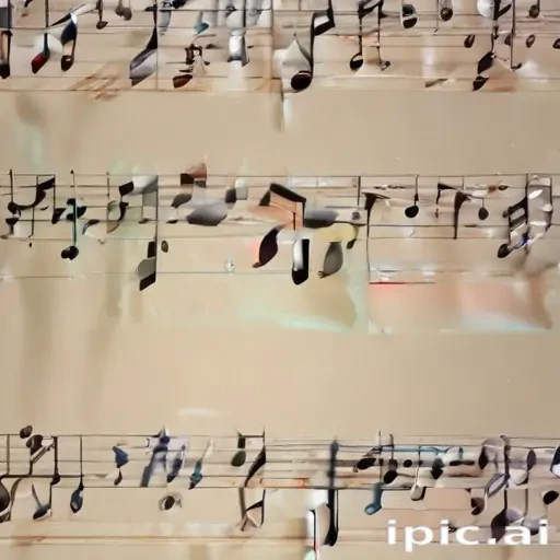 Melodic Harmony: A Beautiful Arrangement of Musical Notes on Sheet Music