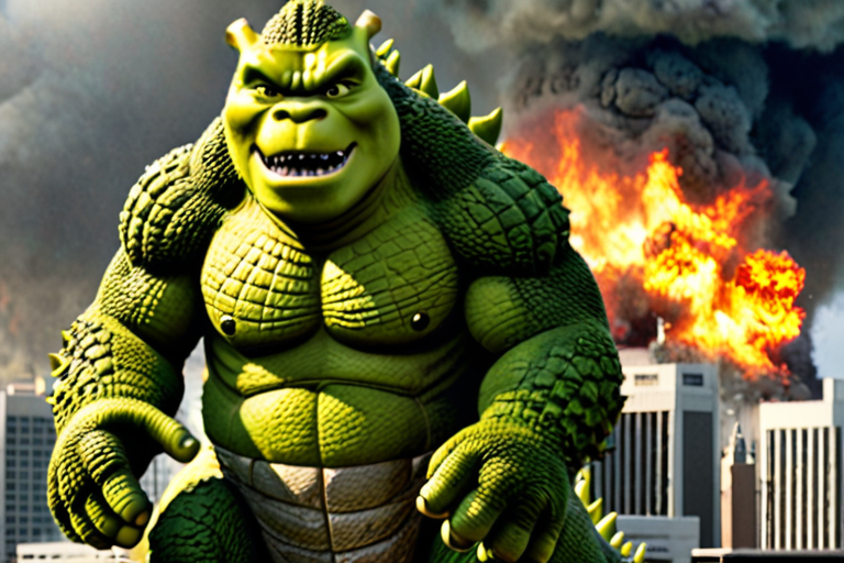 Godzilla impregnant shrek