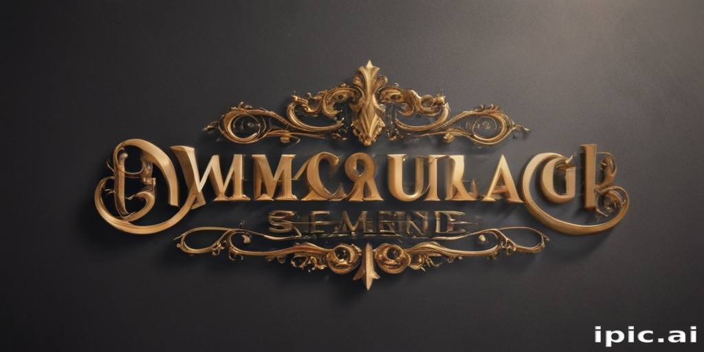 Elegant Decorative Typography Featuring Intricate Designs and ...