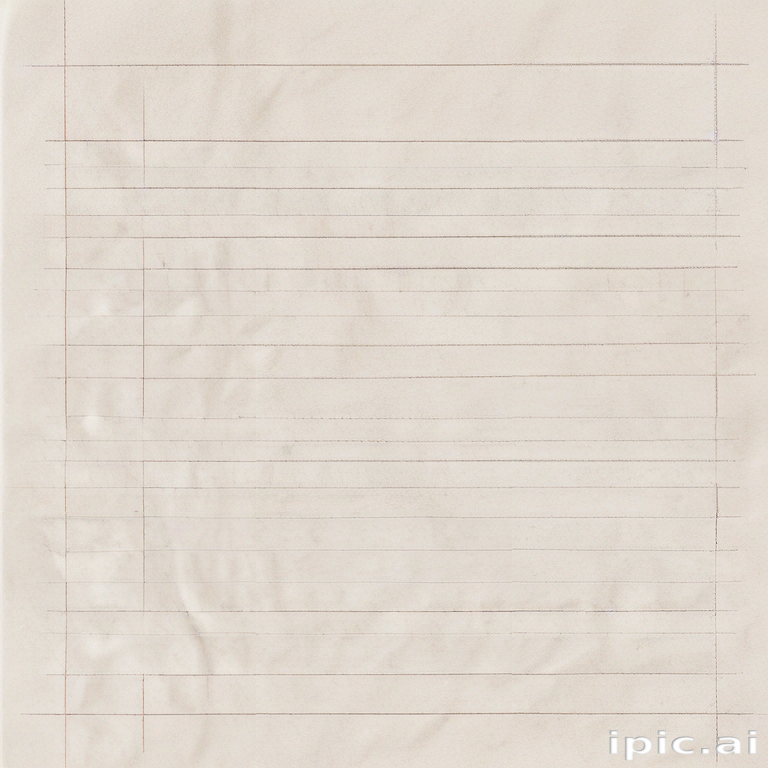 A Blank Sheet of Paper with Lightly Imprinted Horizontal Lines for Writing.