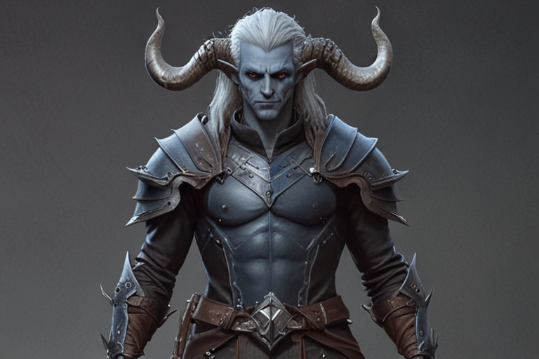 toned, intense but pretty male dark elf, pale red eyes, simplistic ...