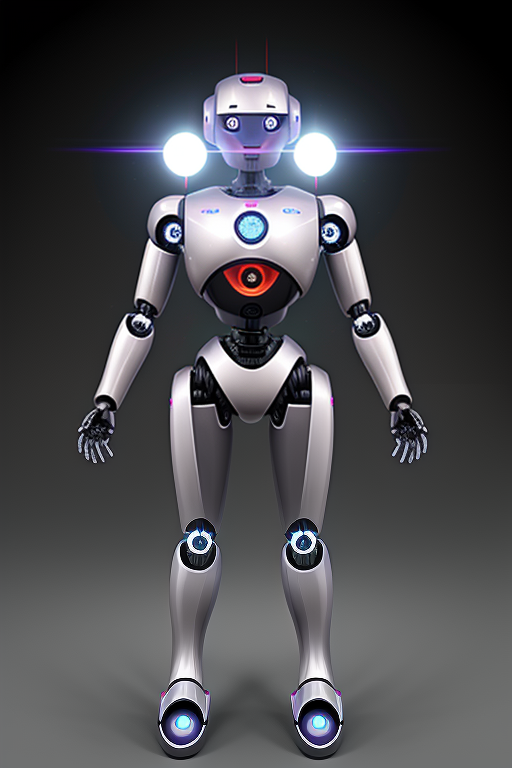 Futuristic Robot with Human Features Showcasing Advanced AI Technology ...