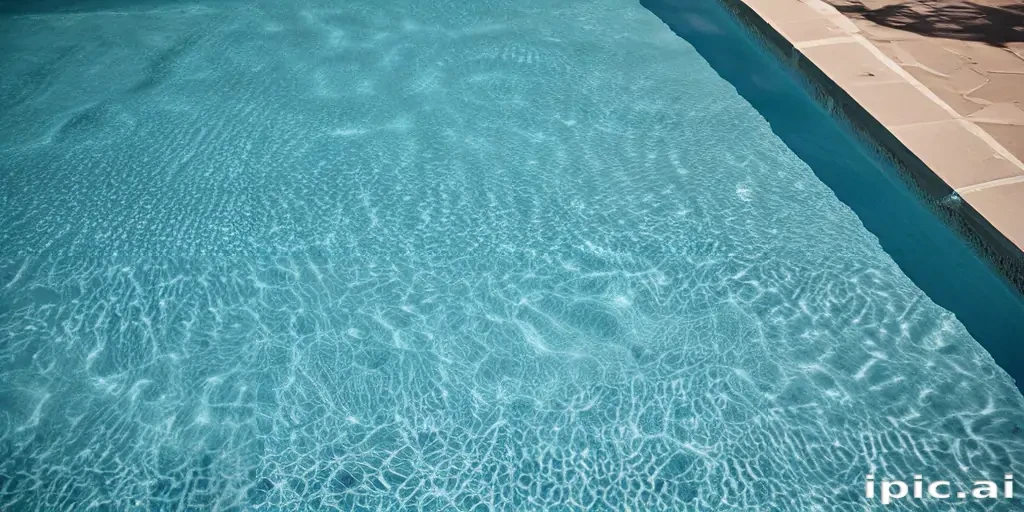 Crystal Clear Water in a Tranquil Swimming Pool on a Sunny Day