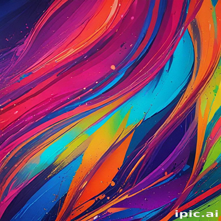 Vibrant Swirls of Color Creating a Dynamic Abstract Artistic Expression