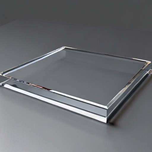 Elegant Glass Tray with Sleek Edges on a Smooth Surface